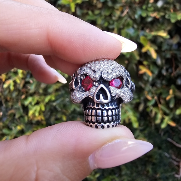 Stampd | Jewelry | Skull Ring Encrusted 925 Sterling | Poshmark
